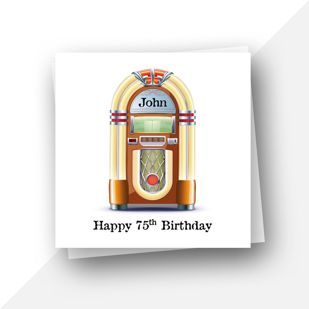 Personalised Retro Jukebox Birthday Card Still Rocking It Funny Jukebox ...