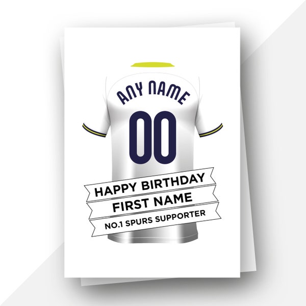 Spurs Birthday Card - Etsy UK