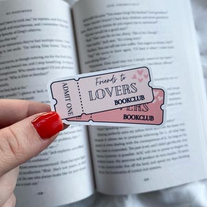Book Trope Ticket Sticker | Booktok Romance Kindle Decal - Etsy