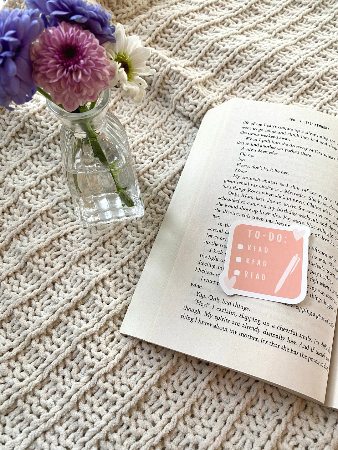 Reading To-do List Sticker | Booktok Sticker | Romance Book Sticker ...