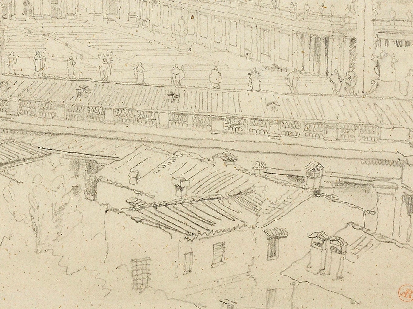 Printable Art Vintage Drawing of Rome Saint Peters | Etsy