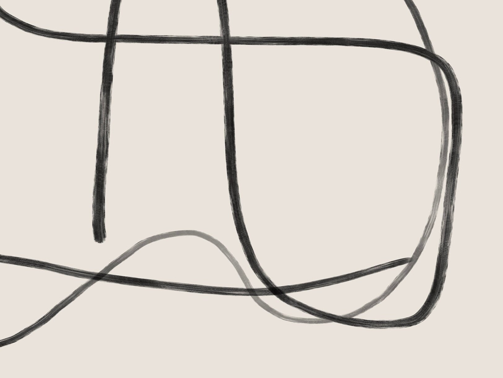 Printable Art | Modern Abstract Line Art | Neutral | Modern Farmhouse ...