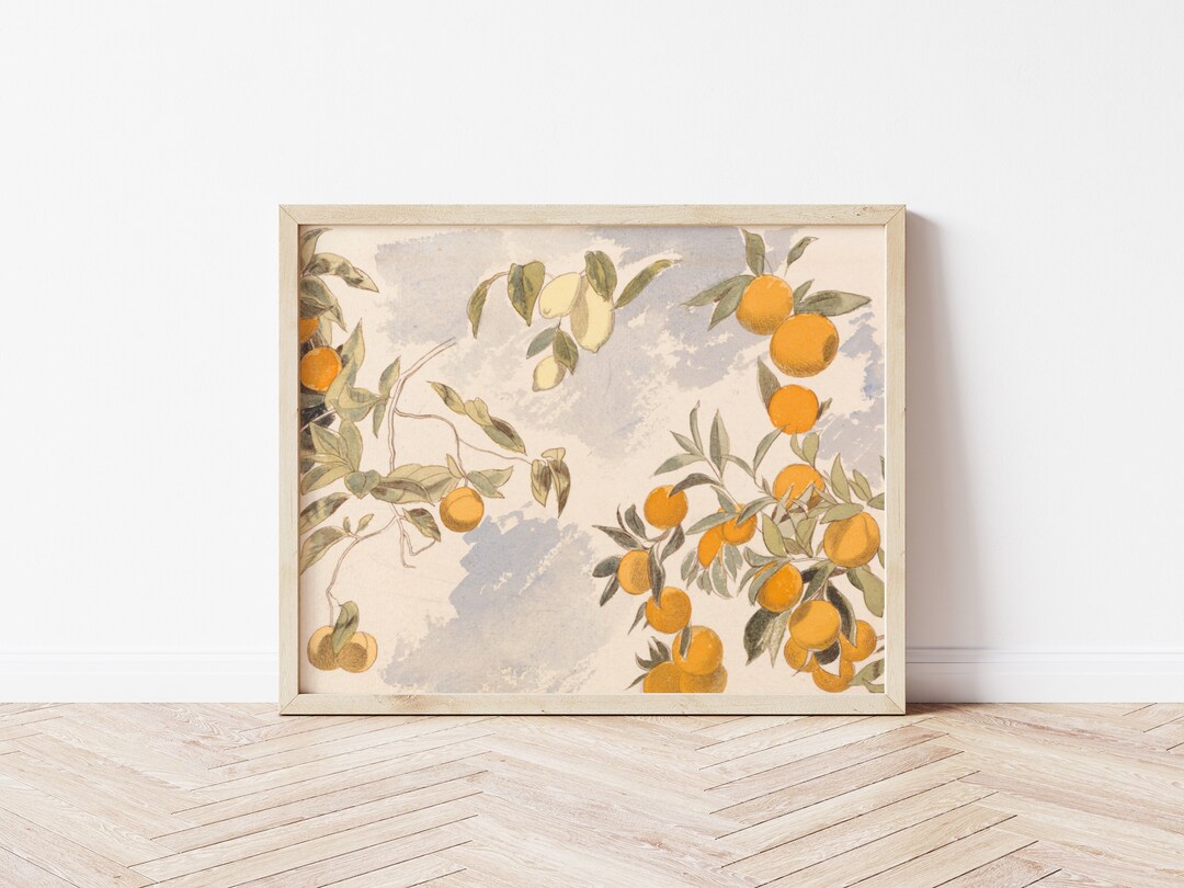 Printable Art | Vintage Citrus Botanical Art | Oranges & Lemons ...