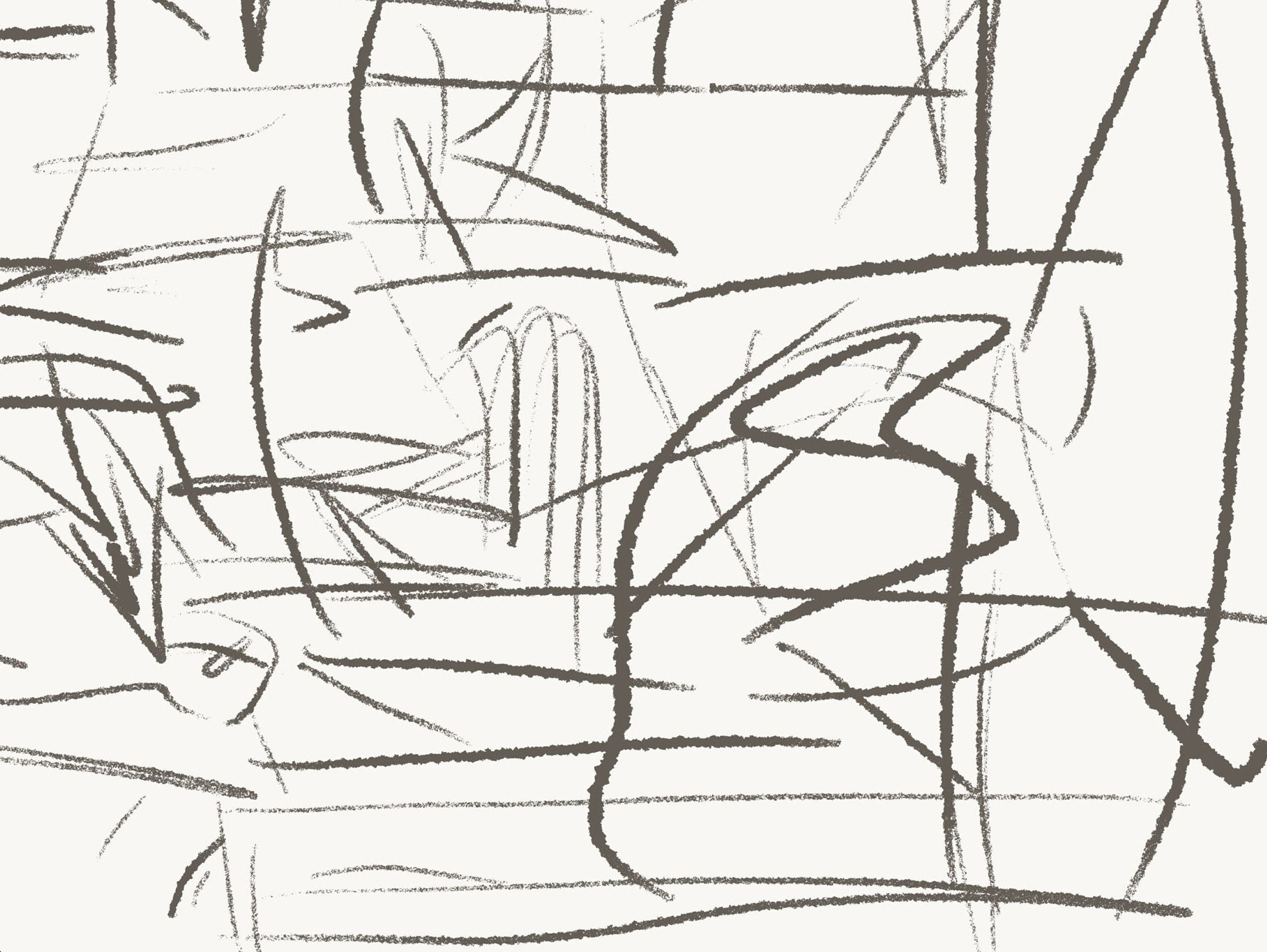 Printable Art Modern Abstract Line Sketch Neutral Line Art | Etsy