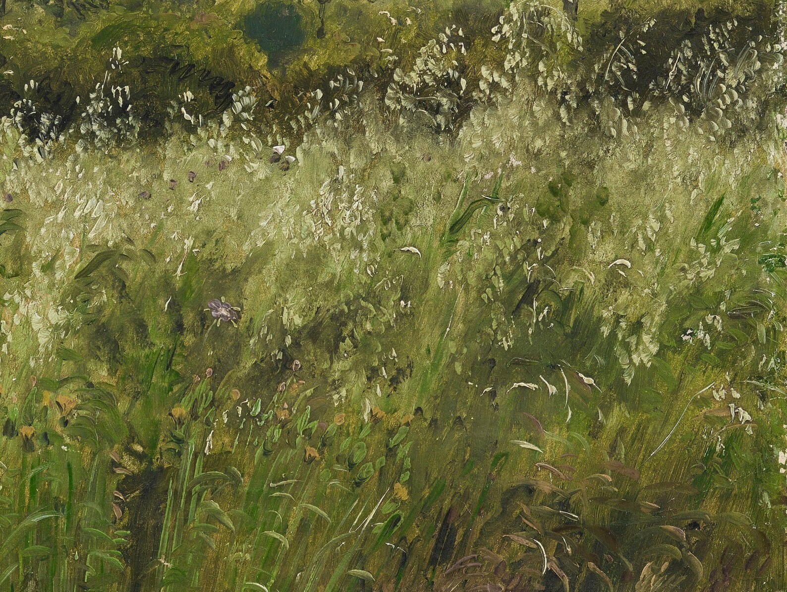 Printable Art Vintage Green Landscape Painting With Trees - Etsy