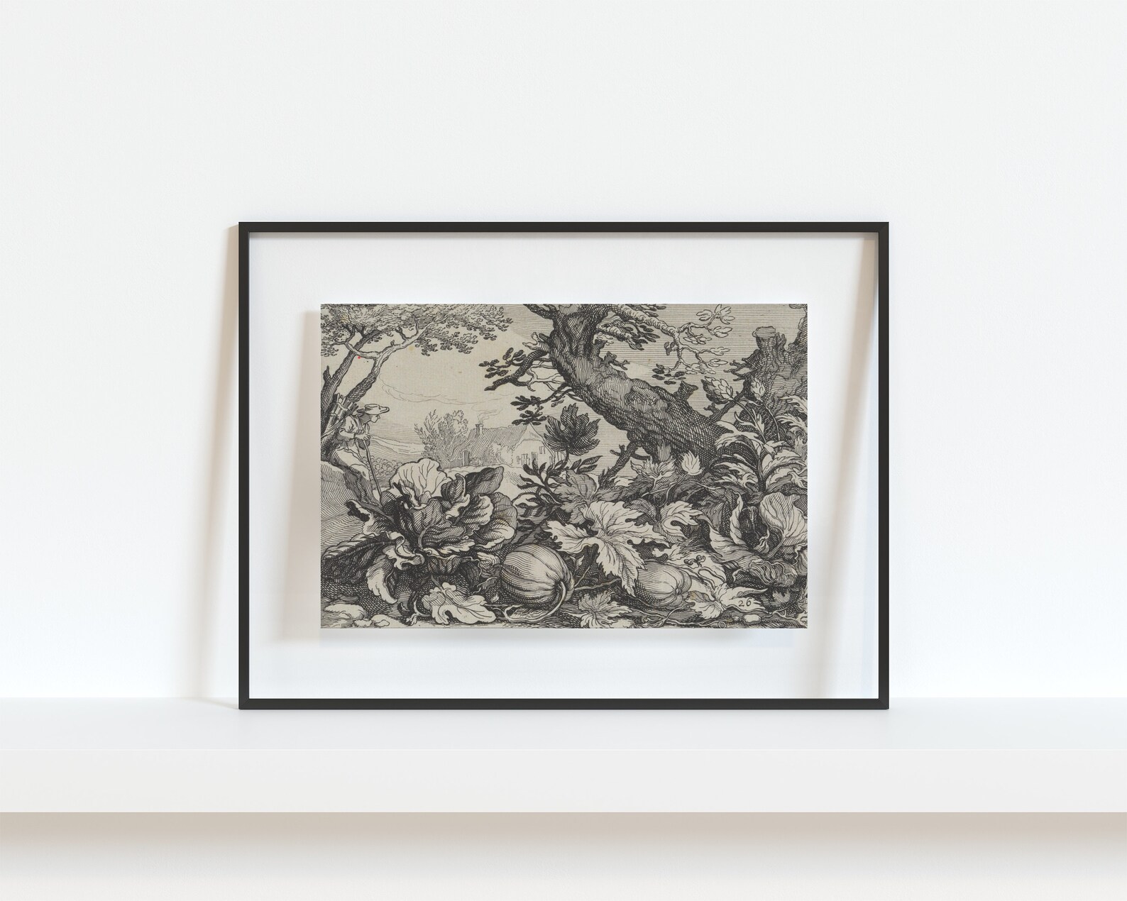 Printable Art Vintage Fall Pumpkin Etching Muted Colors - Etsy