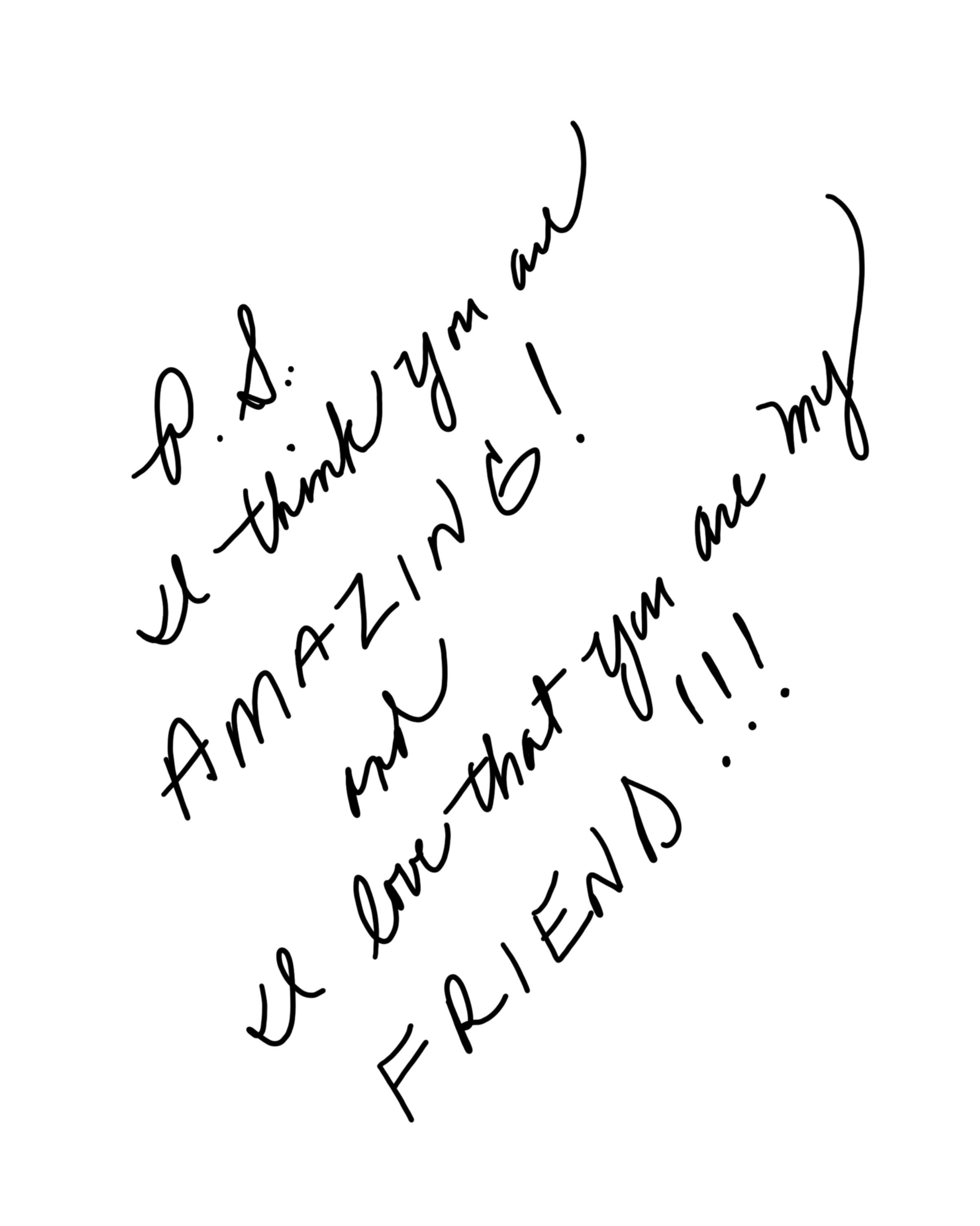 Custom Handwritten Letter/note Art Print Yourself in - Etsy