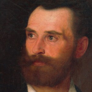 Printable Art | Vintage Portrait Painting of a Man With a Beard | Moody ...