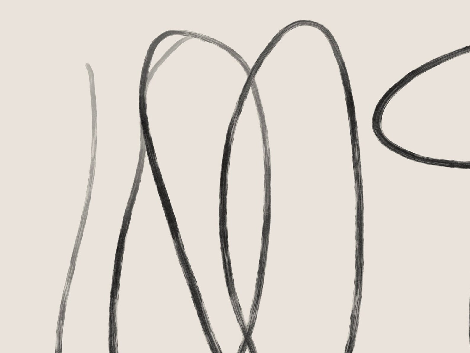 Printable Art Modern Abstract Line Art Neutral Modern | Etsy