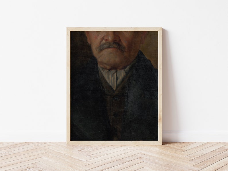 Printable Art | Vintage Portrait Painting of an Old Man | Altered ...