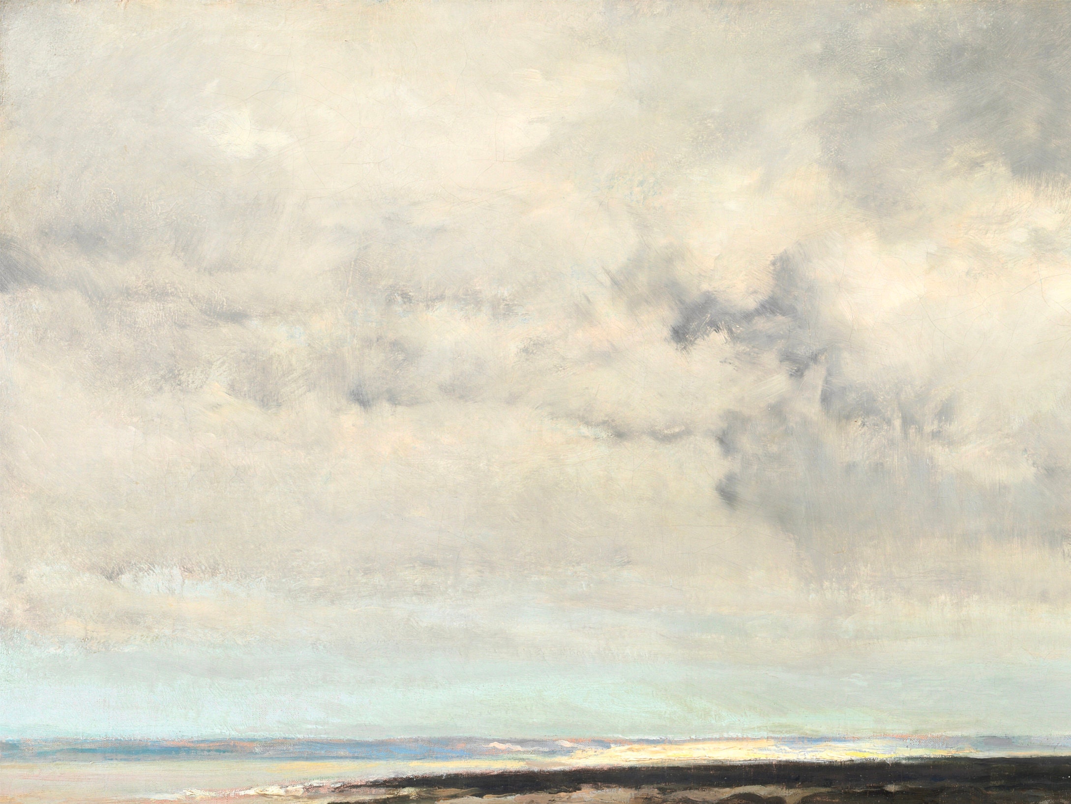 Printable Art Vintage Ocean Landscape Painting Antique | Etsy