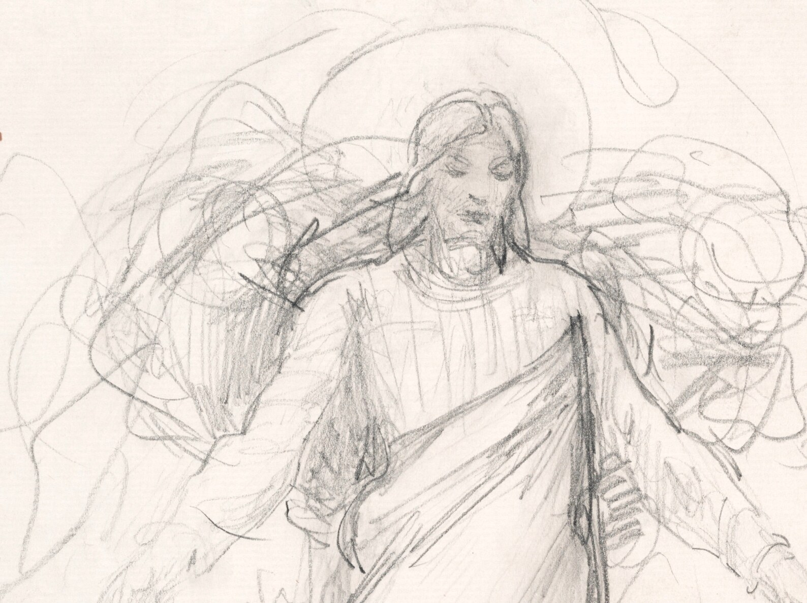 Printable Art | Vintage Jesus Christ Sketch | Neutral Christmas Easter ...