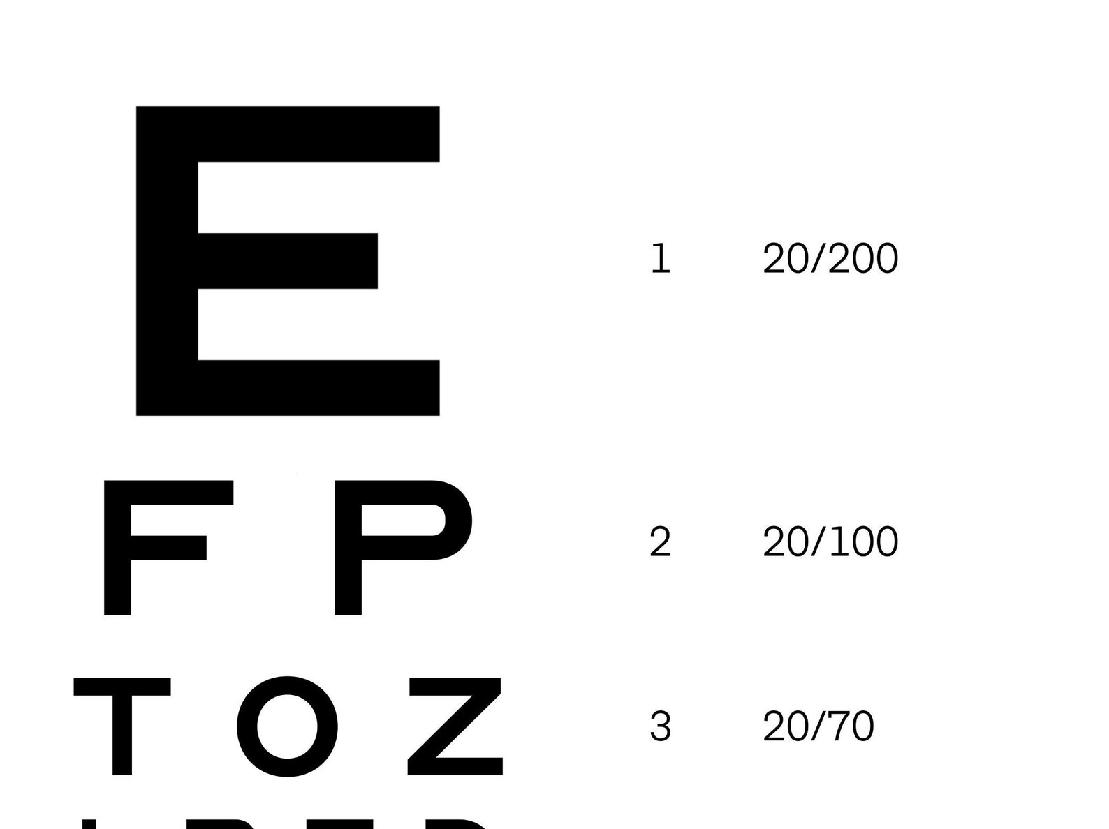 Printable Art Modern Snellen Eye Chart Neutral Eclectic | Etsy