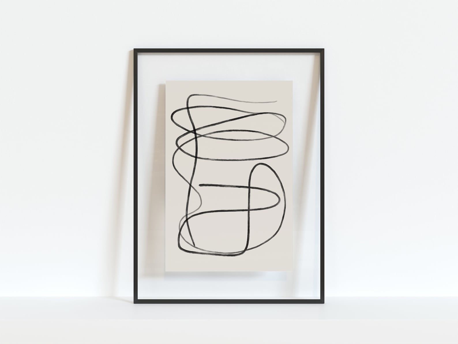 Printable Art | Modern Abstract Line Art | Neutral | Modern Farmhouse ...