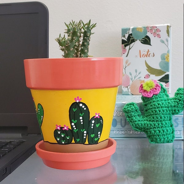 Decorated Pot - Etsy