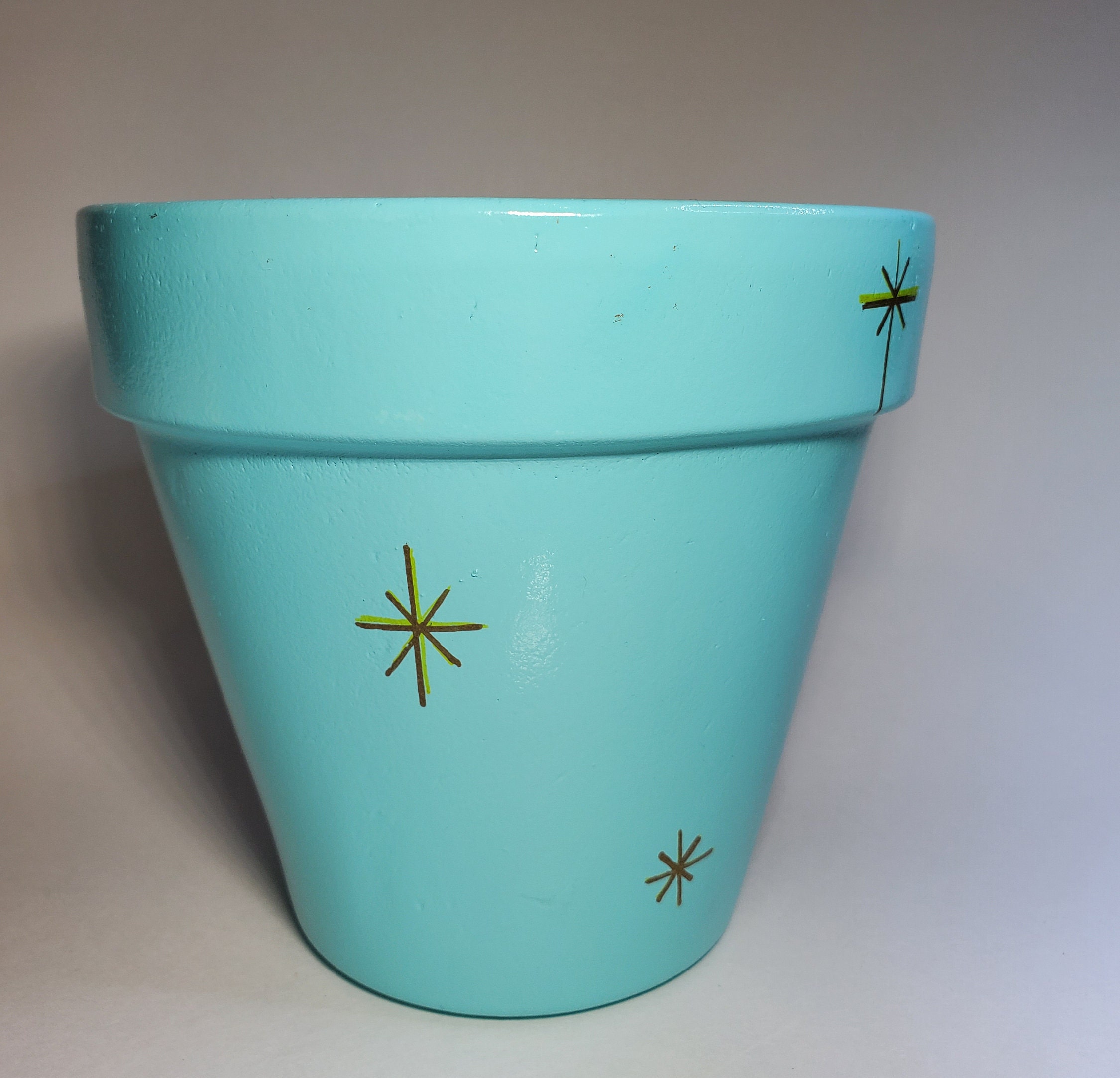 Terracotta Pot Decorated, Design: Angel Painted Flower Pot Medium ...