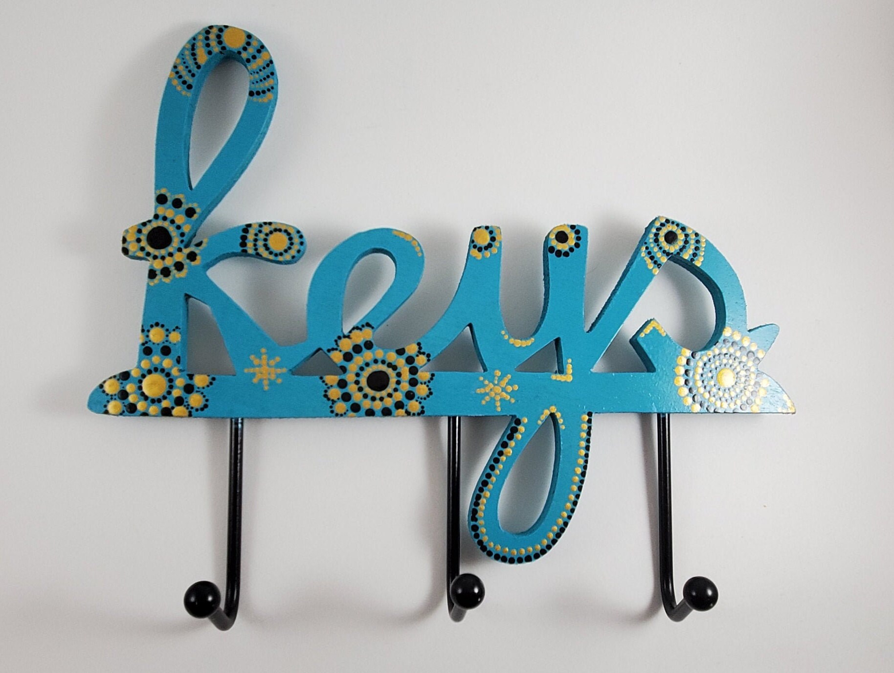 Wall Key Holder Painted Wall keychain Housewarming gift - Etsy.de