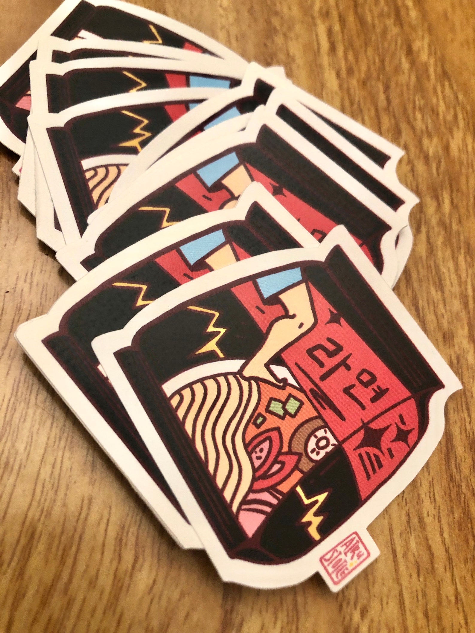 Shin Ramyun Powerup Sticker// Kpop Sticker Shin Ramen Kdrama | Etsy Canada