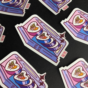 Kimbap Powerup Sticker// Kpop Sticker, Soju Sticker, Korean Food ...