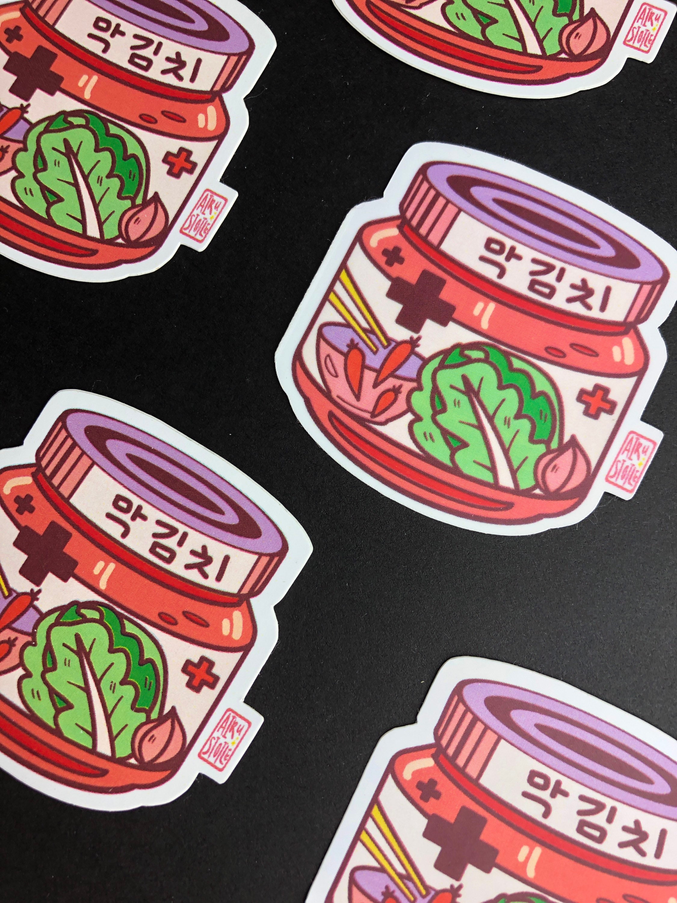 Kimchi Health Sticker// Kimchi Sticker, Kpop Sticker, Korean Food ...