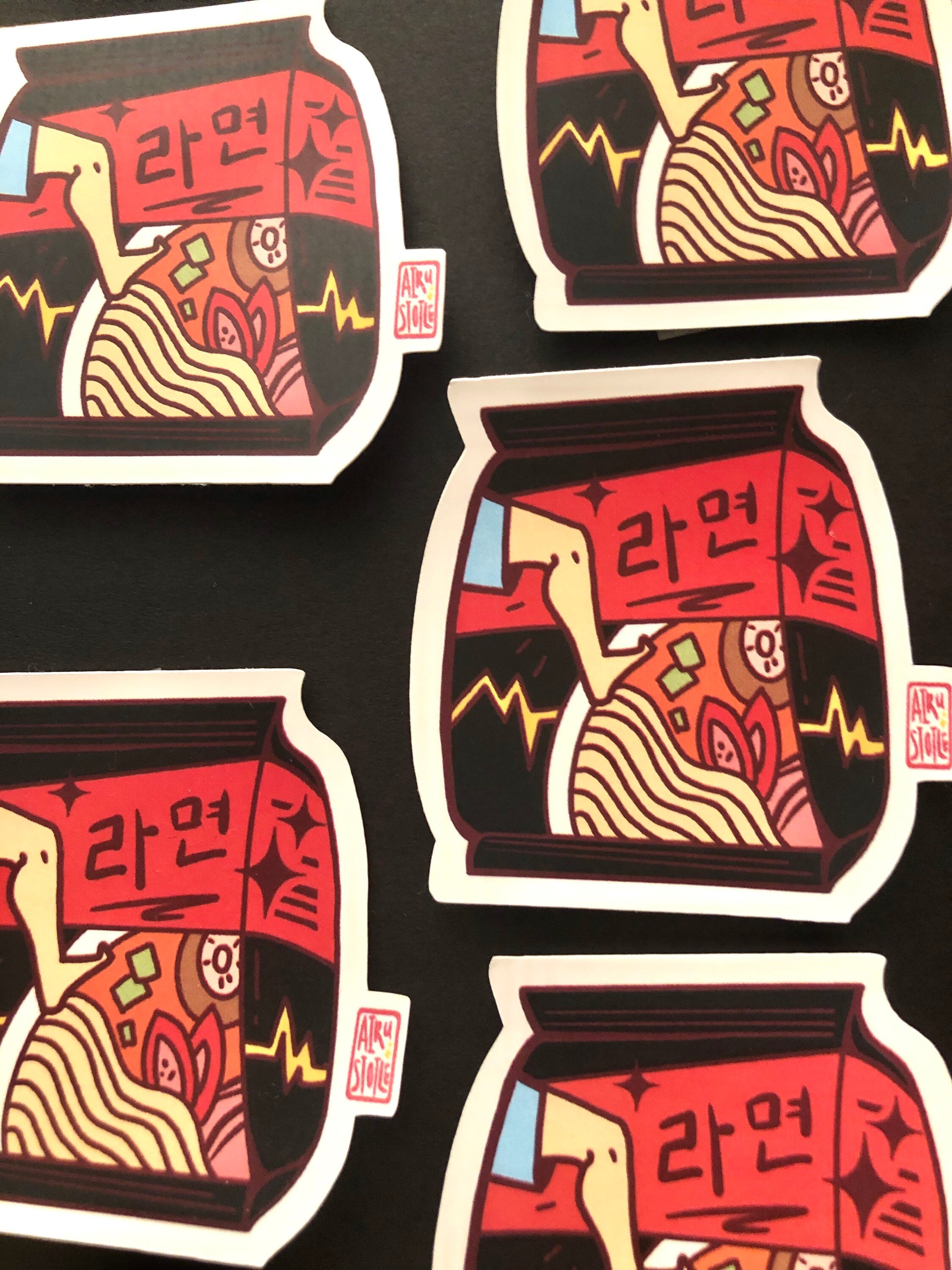 Shin Ramyun Powerup Sticker// Kpop Sticker Shin Ramen Kdrama | Etsy Canada