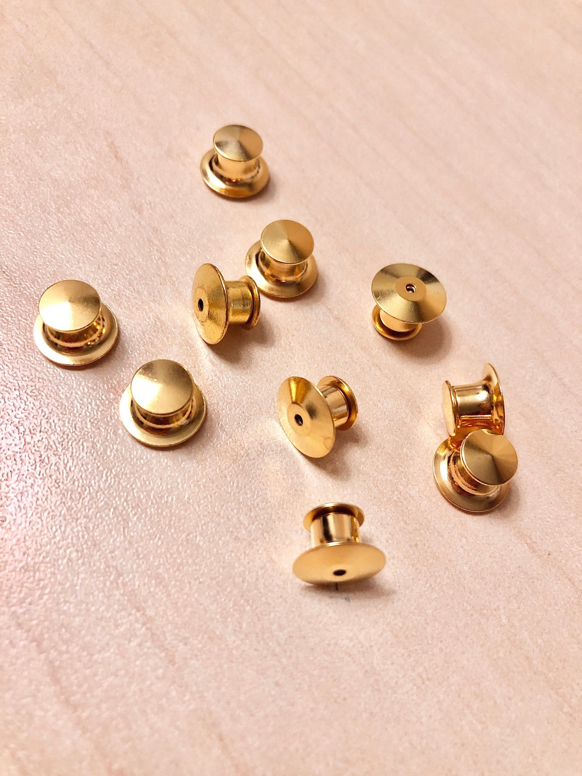 Gold Locking Pin Back for Enamel Pins // Enamel pin | Etsy