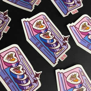 Kimbap Powerup Sticker// Kpop Sticker, Soju Sticker, Korean Food ...