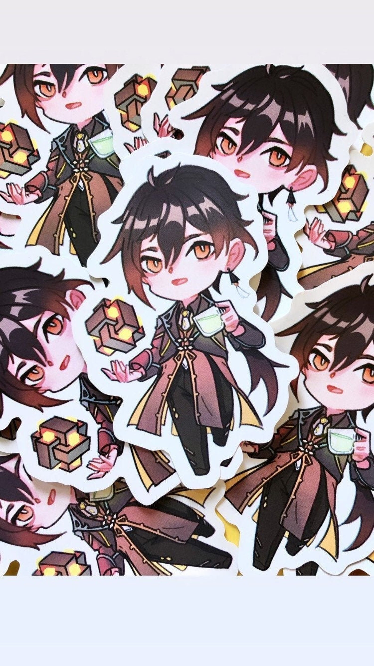 Zhongli Sticker Genshin Impact // Xiao, Venti, Hutao, Mihoyo, Childe ...