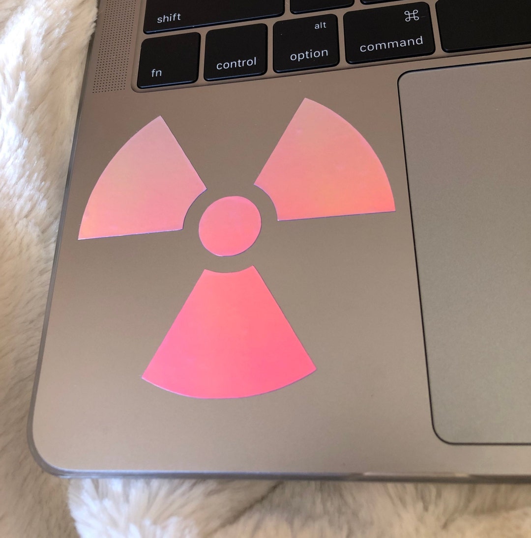 Radiation Symbol- Holographic Vinyl- Xray Tech- Car Decal, Laptop Decal ...