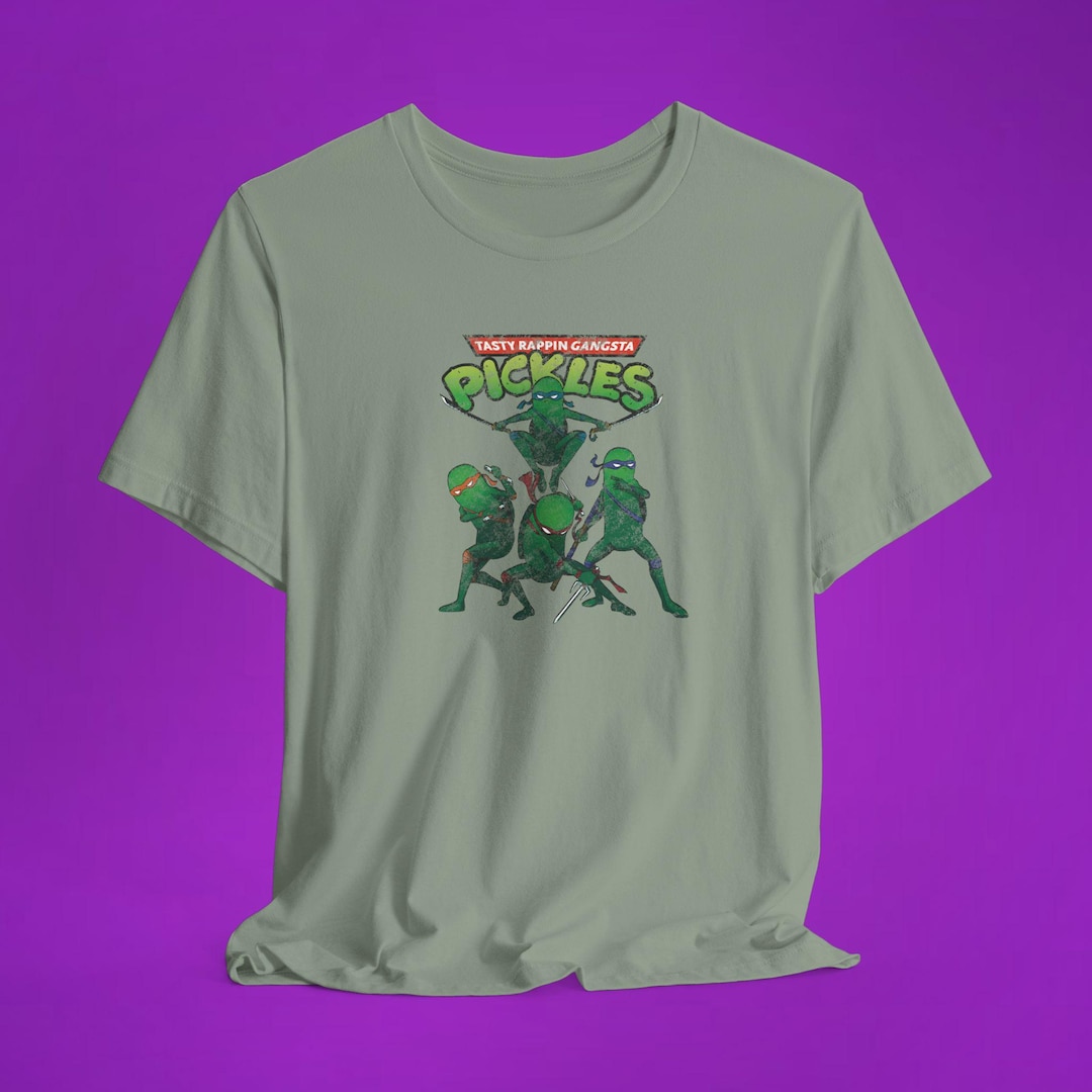 FN X TMNT Big Dill Parody Shirt - Tasty Rappin Gangsta Pickles Tee - Etsy