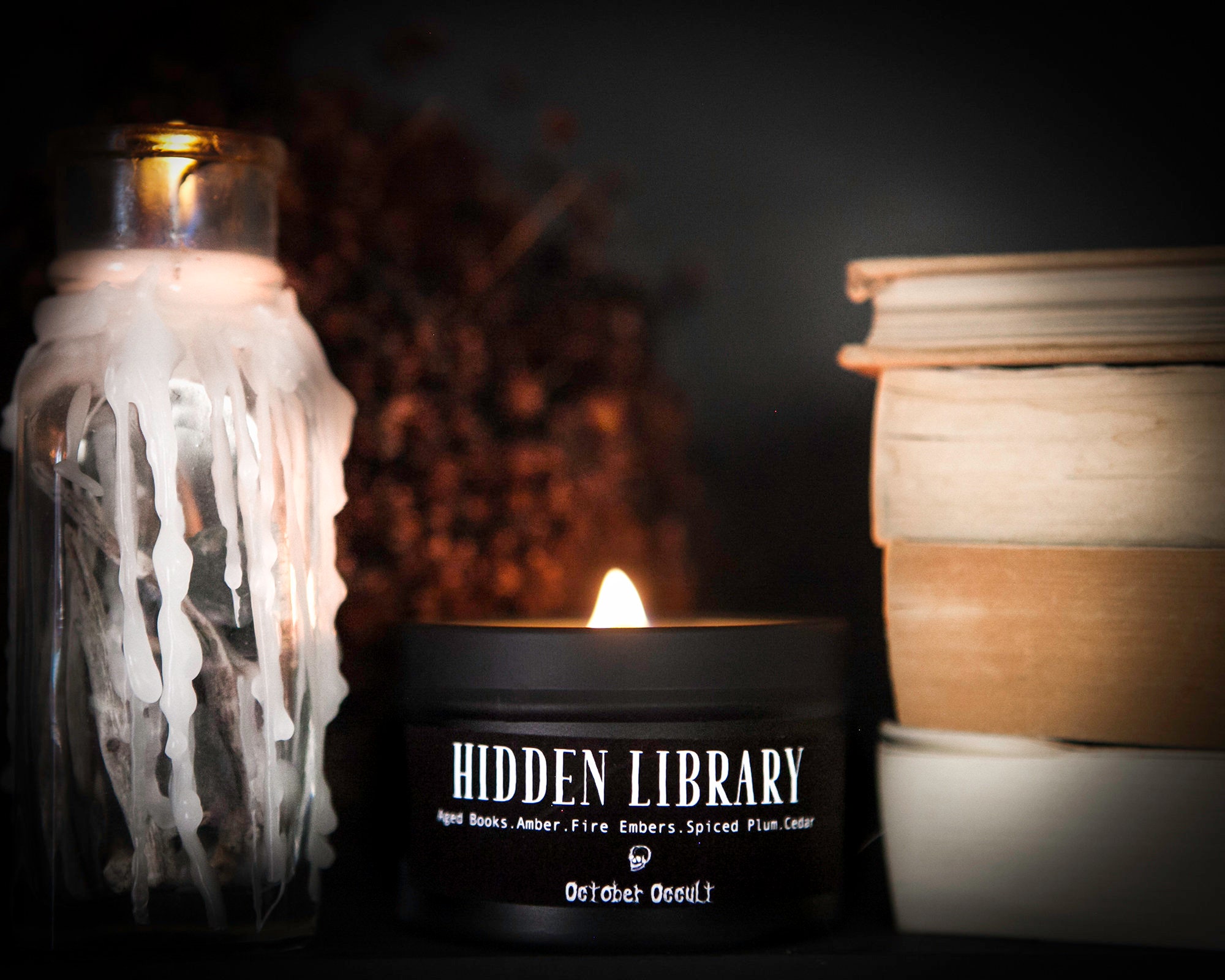 Hidden Library Candle Bookish Candle Spooky Candles Soy - Etsy