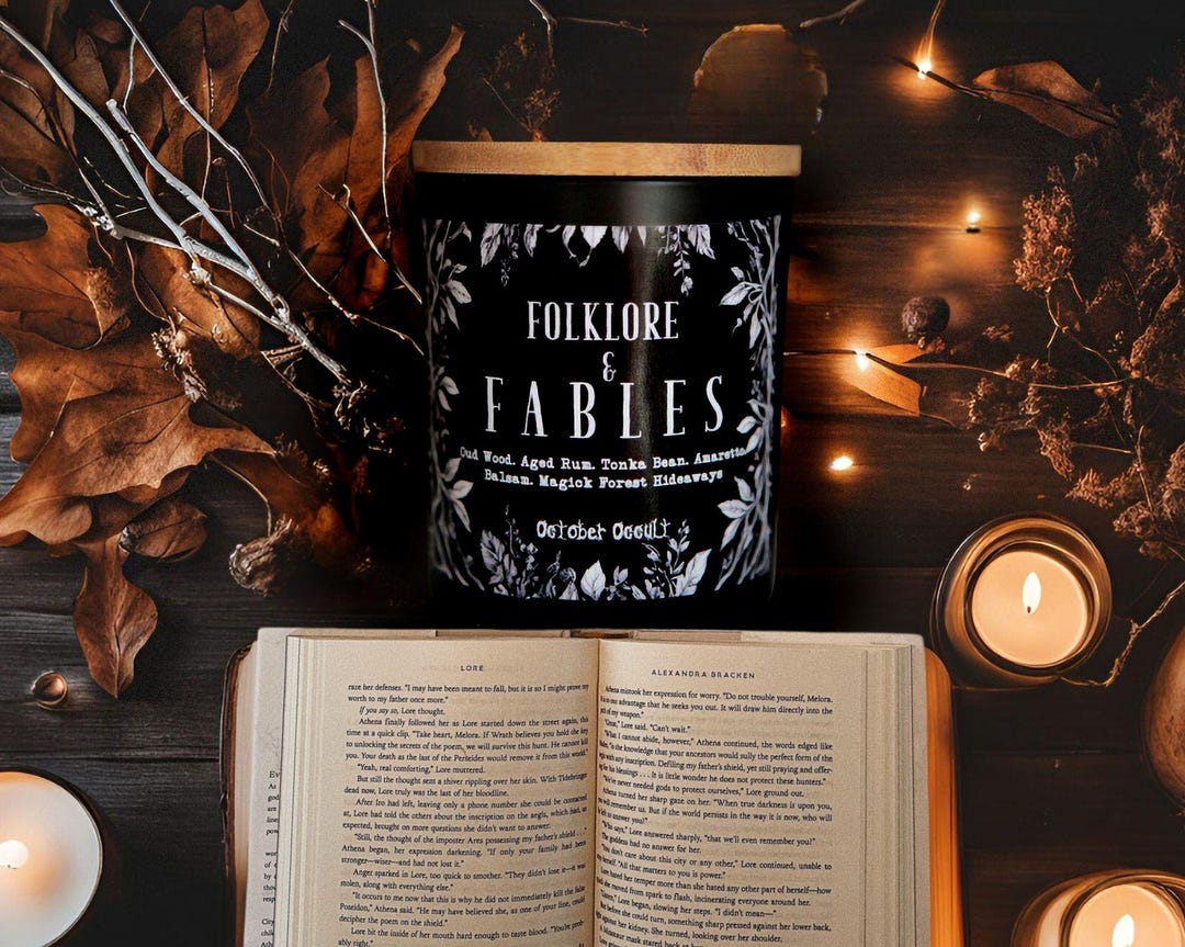 Folklore & Fables Candle | Fall Candle | Spooky Candles | Wood Wick ...
