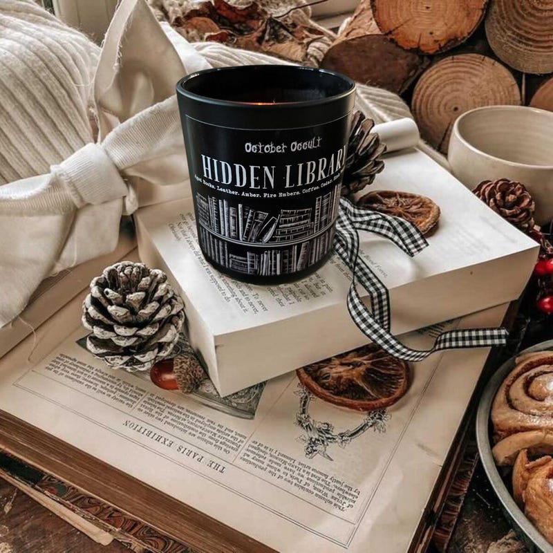 Library Candle - Etsy