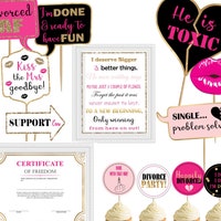 Breakup Party Games Bundle Printable Breakup Games Divorce Newly Single ...
