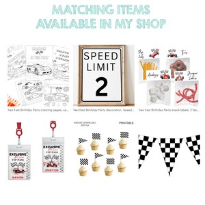 Two Fast Birthday Party Decor, Two Fast Race Car Centerpieces, Need ...