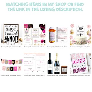 Divorce Party Sign, Divorce Party Decoration, Divorcee Party - Etsy