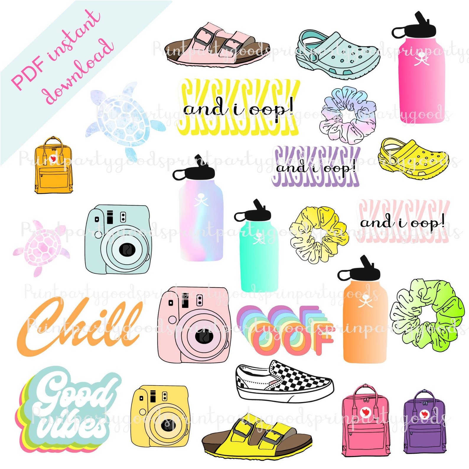 Vsco Clipart, Vsco Girl Theme, Vsco Party Decor, Vsco Download, Vsco ...