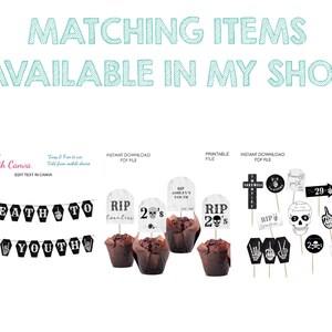 Death to Your 20 Cupcake Toppers, Funeral for My 20s, Death to Your 20 ...