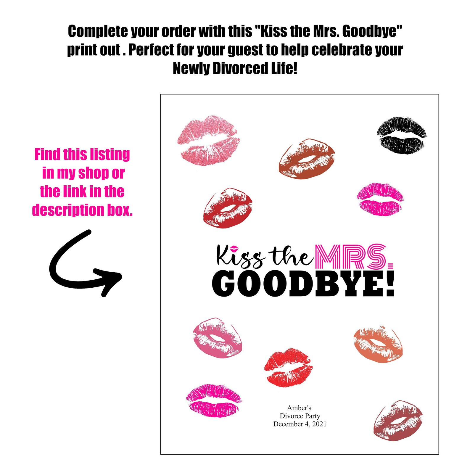 Divorce Party Decor Divorce Party Props Divorce Kit - Etsy