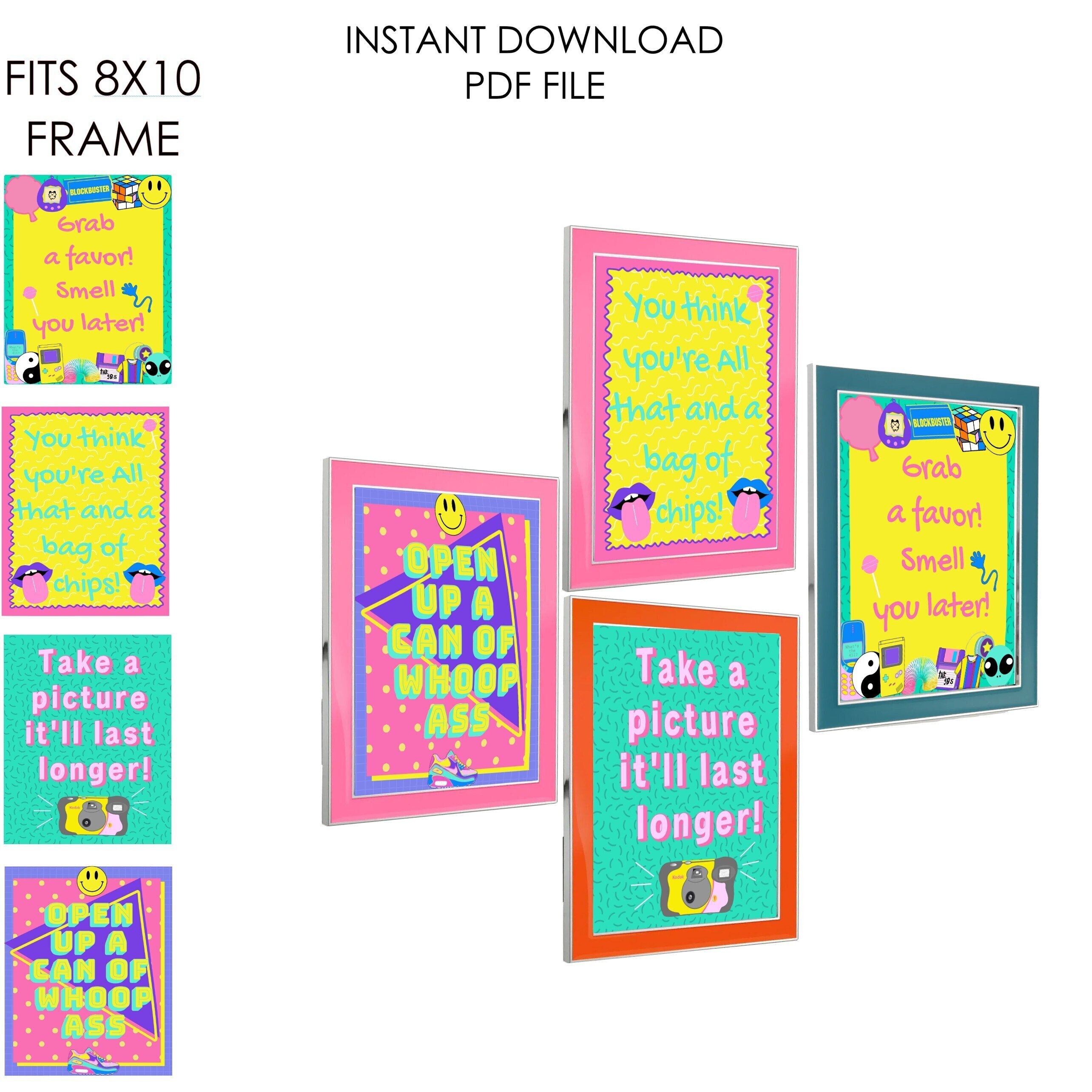 90s Retro Sign 90s Bachelorette 90s Birthday Party 90s - Etsy