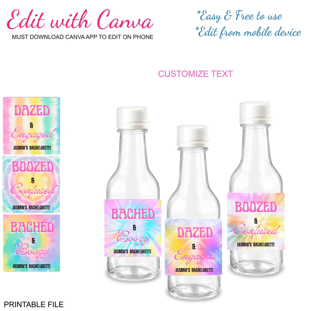 Tequila Label Mini Editable Template, Custom Mini Casamigos Label - Etsy