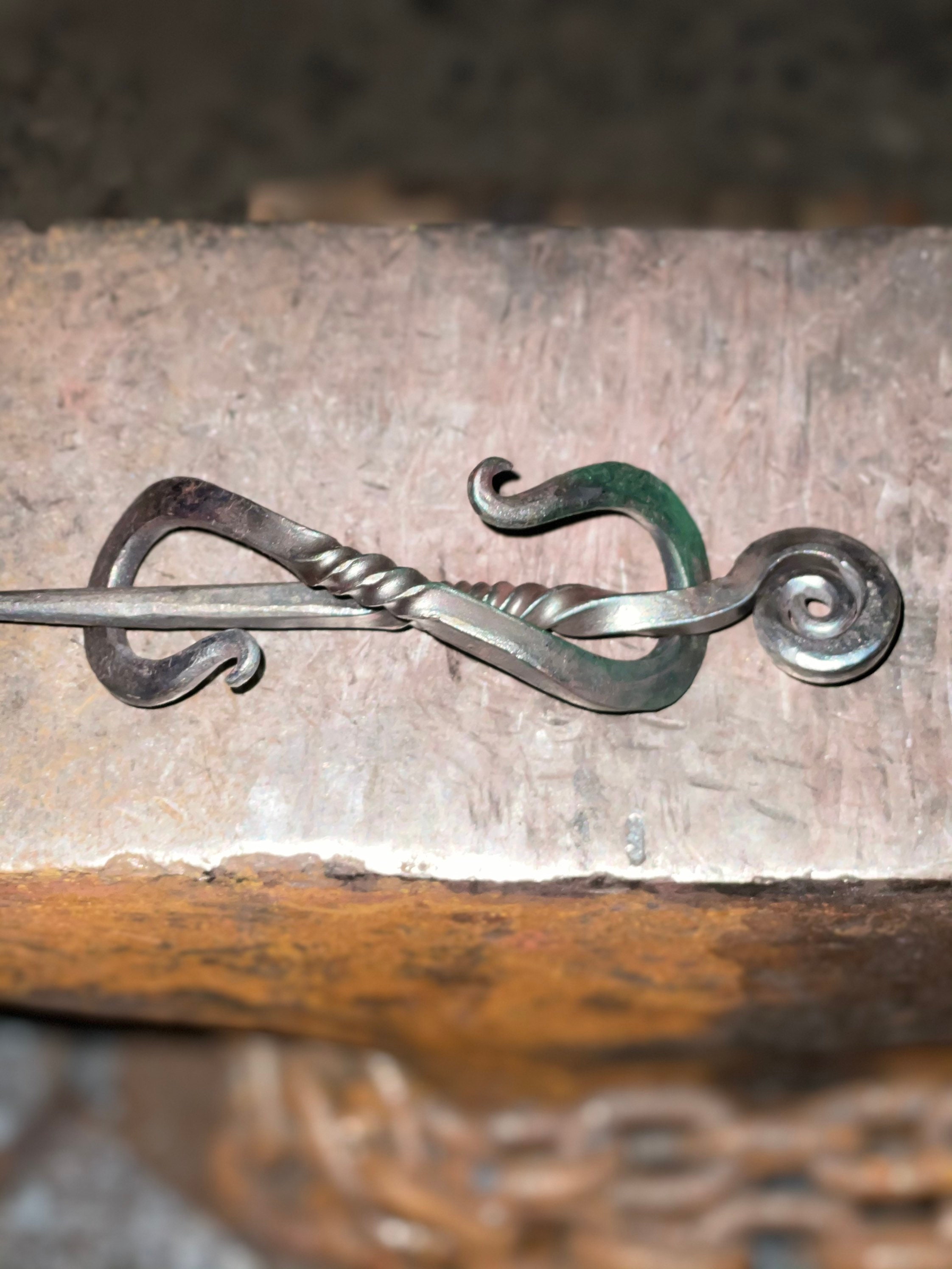 Hand Forged Hair Pins - Etsy