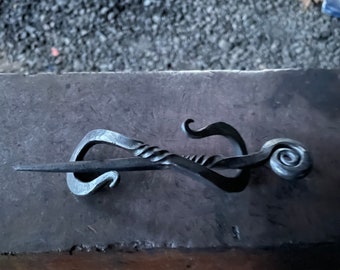 Hand Forged Hair Pin - Etsy