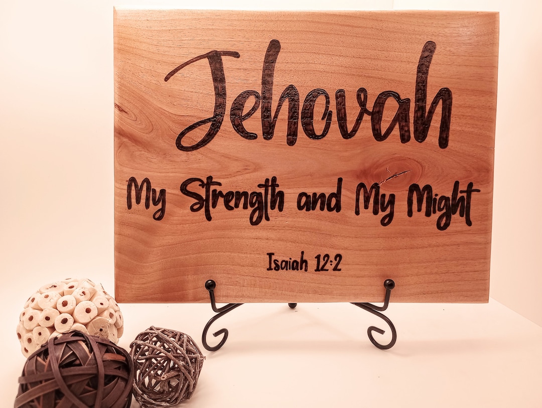 Isaiah 12:2 Jehovah Strength & Might /easel INCLUDED / Jw.org / Baptism ...