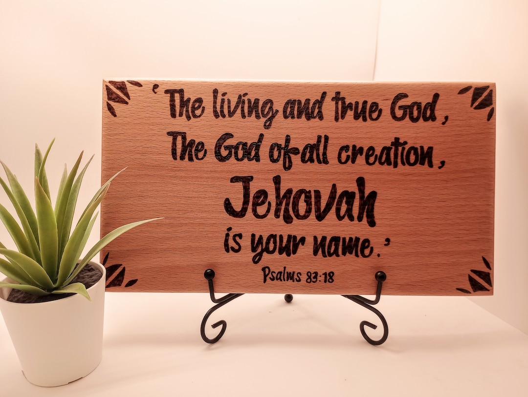 Jehovah Living and True God / Easel INCLUDED / Jw.org / Baptism ...