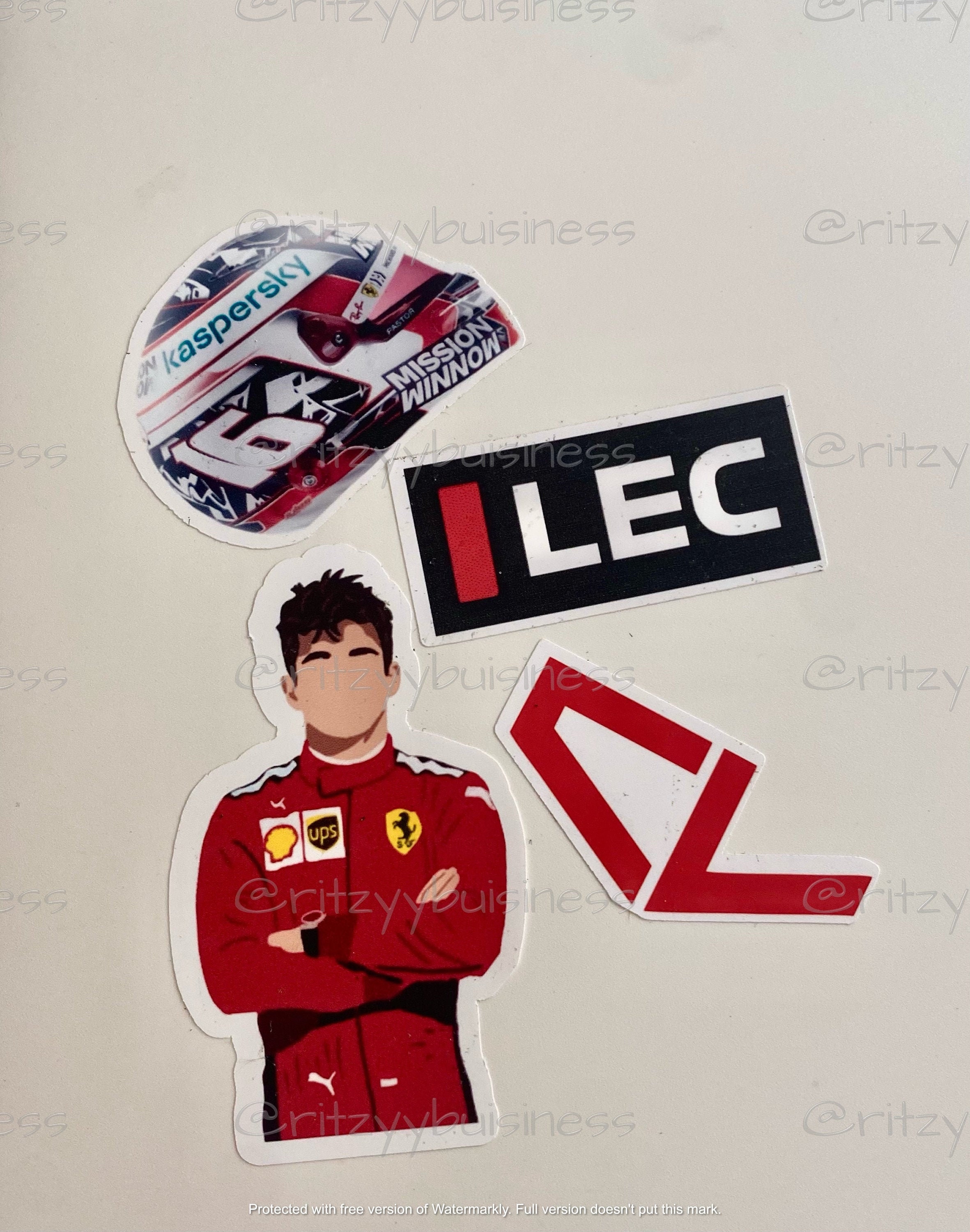 Charles Leclerc Sticker Pack | Etsy