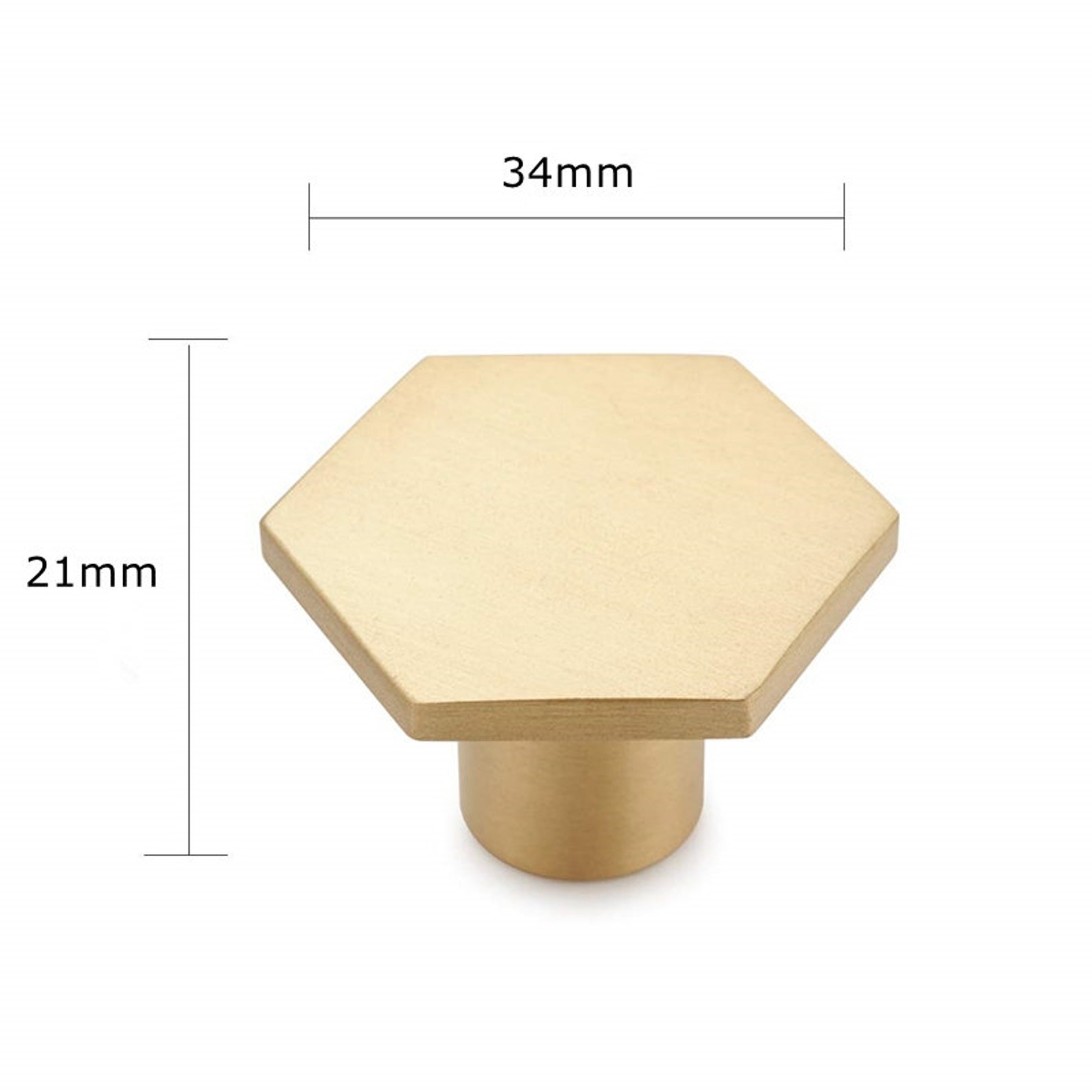Modern Solid Brass Kitchen Cabinet Knobs and Handles Gold - Etsy