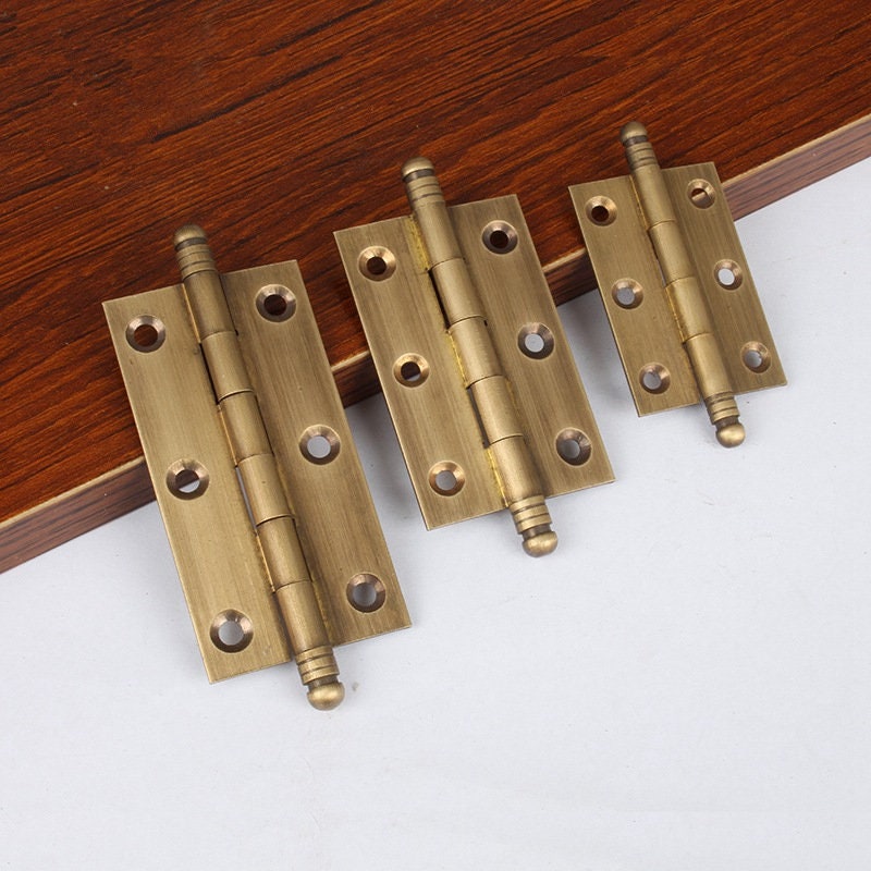 Decorative Vintage Brass Kitchen Cabinet Hinges Bronze Etsy