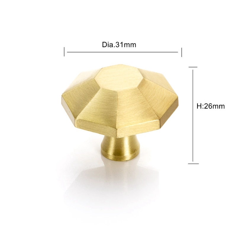 Modern Solid Brass Kitchen Cabinet Knobs and Handles Gold - Etsy