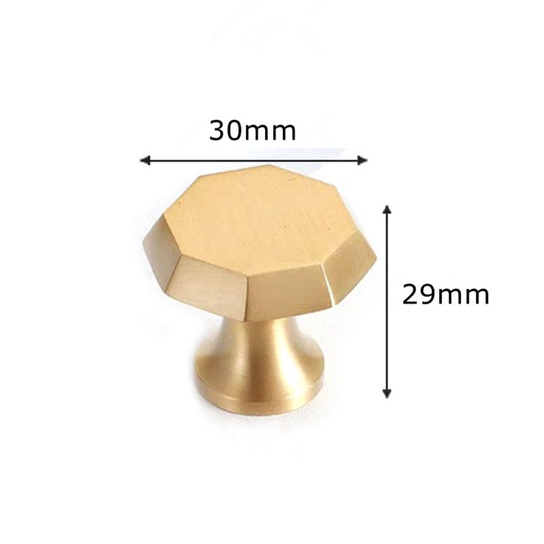 Modern Solid Brass Kitchen Cabinet Knobs and Handles Gold - Etsy